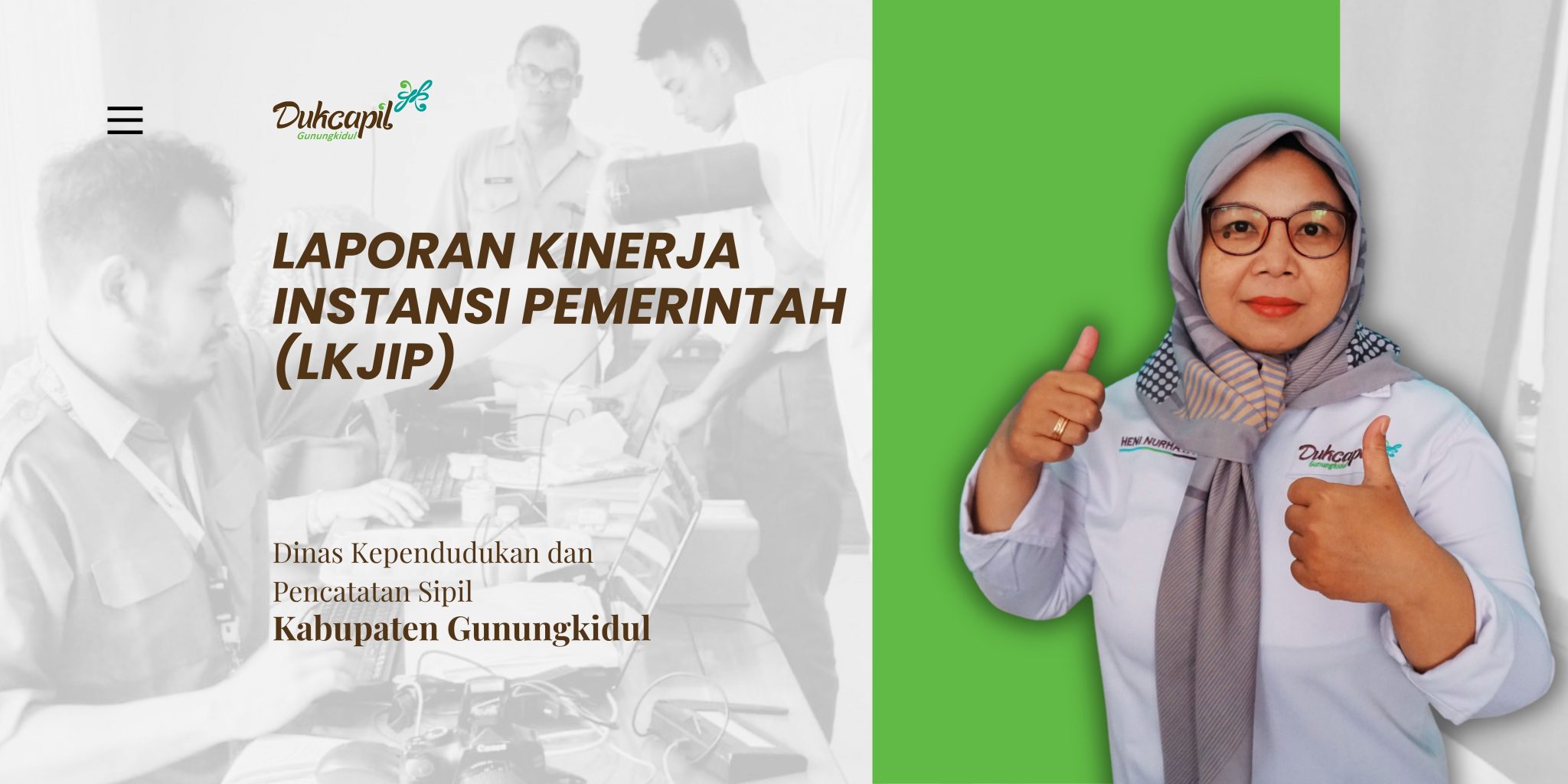 Laporan Kinerja Instansi Pemerintah (LKjIP) Tahun 2023 - Dukcapil Gunungkidul